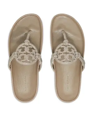 Tory Burch Miller Cloud Pave Knotted Sandal - New Basalt