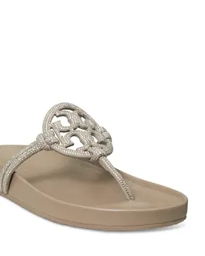 Tory Burch Miller Cloud Pave Knotted Sandal - New Basalt