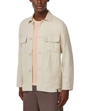 Boggi Milano Bond Linen Shirt Jacket - Beige