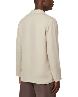 Boggi Milano Bond Linen Shirt Jacket - Beige