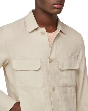 Boggi Milano Bond Linen Shirt Jacket - Beige