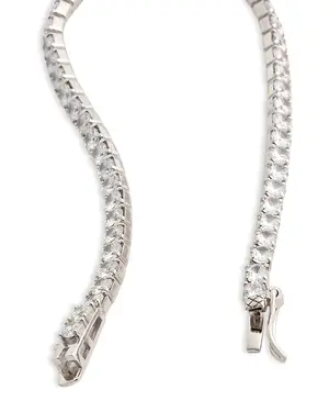 Shashi The Line Tennis Bracelet - Silver