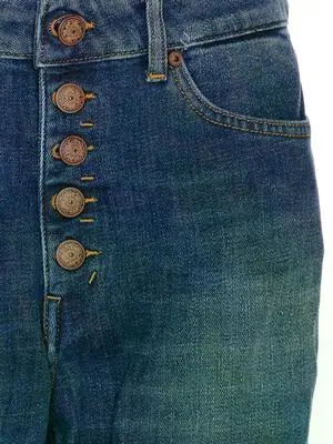 DONDUP Button-fly Patch-pocket Jeans - Blue