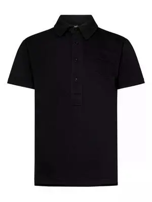 FRANZESE COLLECTION Four-button Placket Polo Shirt