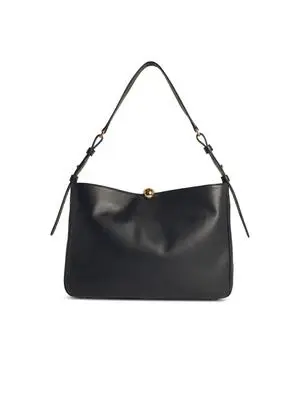Furla Large Leather Shoulder Bag - Black