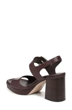 27 EDIT NATURALIZER Phillipa Block Heel Sandal - Ruby Noir Brown