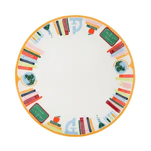 DAYDREAM SOCIETY Smarty Pants Bookshelf Large Plates - Assorted Pre-pack