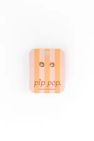 PIP POP Stud Monkey Earrings