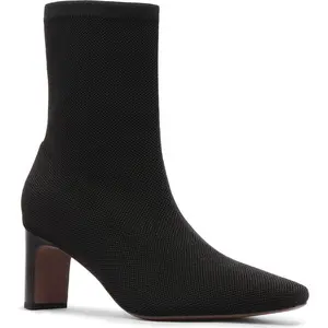 FRANKIE4 Melrose Stretch Knit Bootie - Black Knit