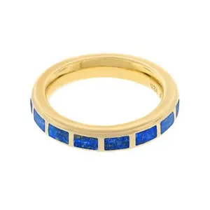 JAN LESLIE Stackable Gemstone Ring - Blue