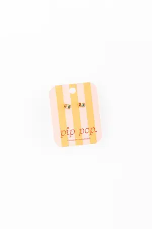 PIP POP Usa Stud Earrings