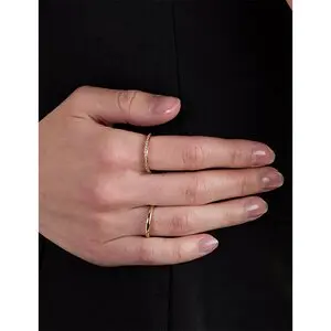 ASTRID & MIYU Essential Stacking 18ct Yellow Gold-plated Sterling-silver Ring - 18ctgoldplatedsilver