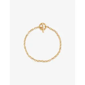 ASTRID & MIYU Rolo T-bar Yellow Gold-plated Chain Bracelet - 18ctgoldplatedbrass