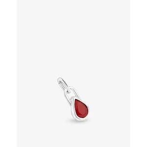 ASTRID & MIYU Chalcedony Clip Charm - Rhodiumplatedsilver
