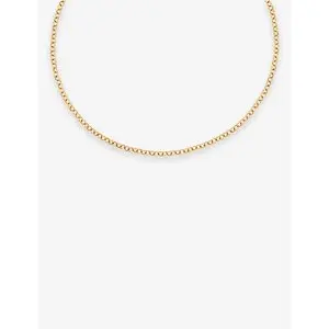 ASTRID & MIYU Rolo T-bar Chain Necklace - 18ctgoldplatedbrass