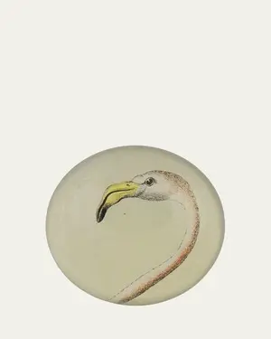 JOHN DERIAN Flamingo Dome Paperweight - Multi