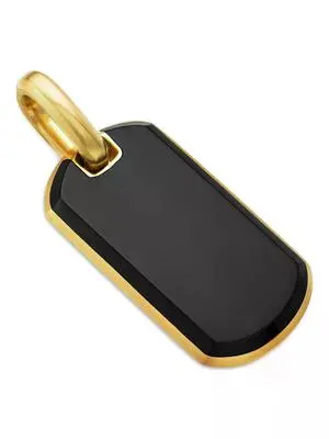 David Yurman 18kt Yellow Chevron Tag - Gold