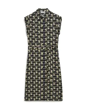 HOBBS LONDON Kalinda Geometric Print Shirt Dress - Multi