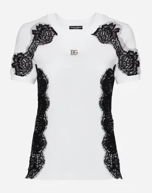 Dolce & Gabbana Lace Up T-shirts For Women