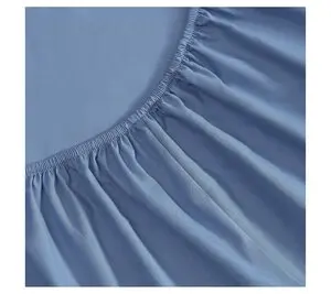 Eddie Bauer Blue Cotton Percale Full Sheet Set