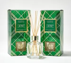 HOMEWORX BY SLATKIN + CO. S/2 Cyprus & Fir Reed Diffusers - One-color