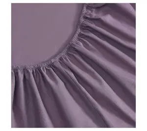 Eddie Bauer Plum Cotton Percale Queen Sheet Set