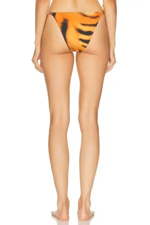 SKIMS X Cavalli Dipped Tie Bikini Bottom - Tiger Face Print