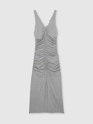 REISS Alessandra Stretch-modal Ruched Jersey Dress