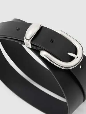 REISS Leather Western Belt