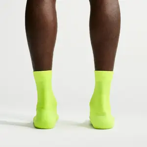Nike Dri-fit Run Midweight Micro-crew Sports Socks - Yellow