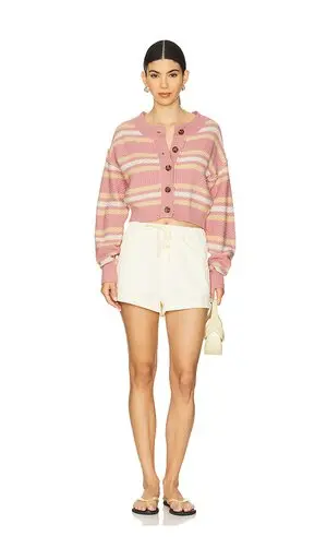Free People Lila Stripe Cardigan