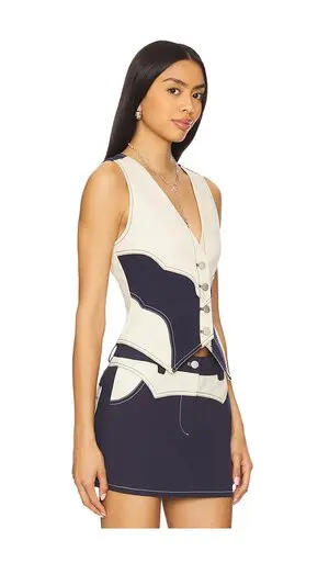 BY.DYLN X Donella Vest - Navy