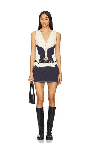 BY.DYLN X Donella Vest - Navy