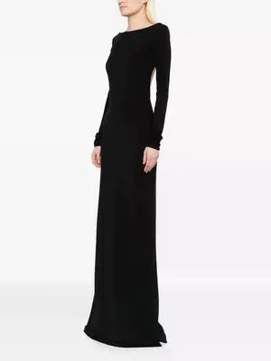 XENIA MAGERA Open Back Maxi Dress