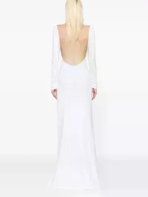 XENIA MAGERA Open Back Long Sleeve Dress