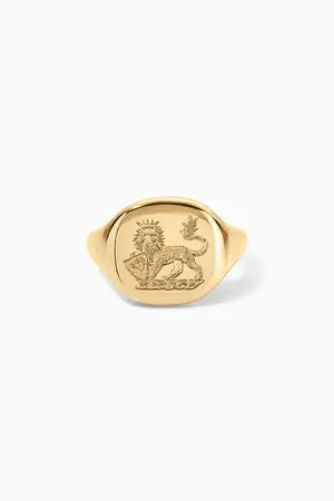 ETIQ Royal Lion Club Signet Ring
