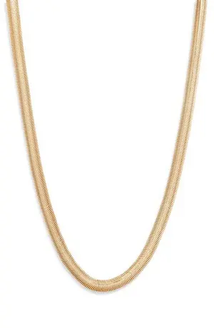 Nordstrom Jumbo Oval Herringbone Chain Necklace - Gold