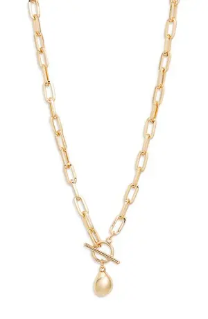 Nordstrom Pebble Pendant Necklace - Gold