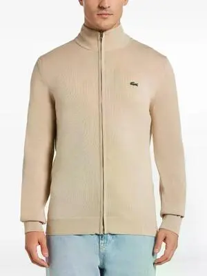 Lacoste Logo-patch Zip-up Cardigan