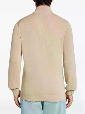 Lacoste Logo-patch Zip-up Cardigan