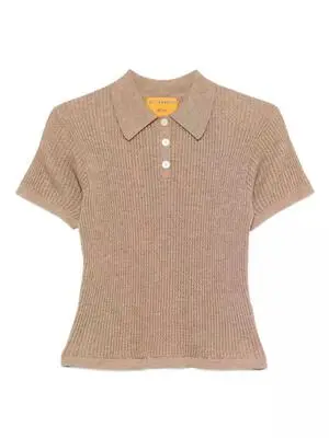 Guest In Residence Cashmere Polo Shirt - Neutrals