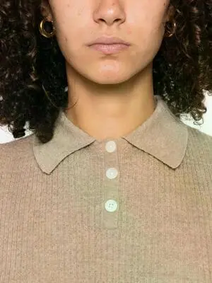 Guest In Residence Cashmere Polo Shirt - Neutrals