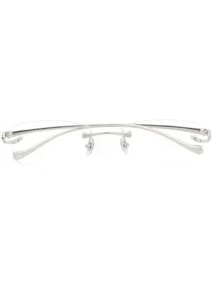 Cartier Rimless Rectangular-frame Glasses - Silver