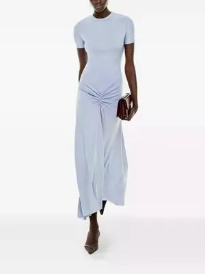 Victoria Beckham Gathered Waist Midi Dress