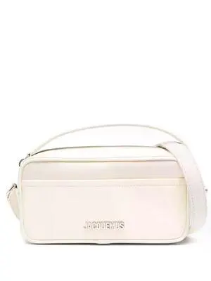 Jacquemus Logo-plaque Leather Shoulder Bag - Neutrals