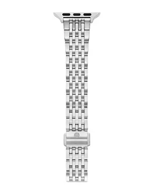 Michele Tapered Seven Link Bracelet Band For Apple Watch - Silver