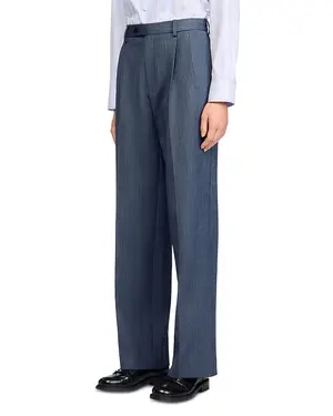 Sandro Striped Trousers