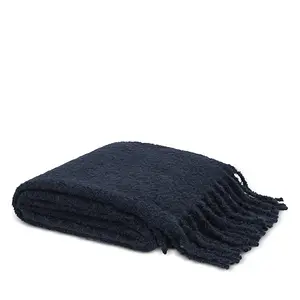 MATOUK Poncho Suri Alpaca Boucle Throw - Midnight