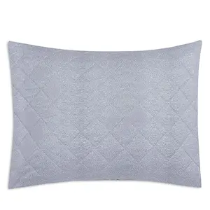 MATOUK Jasper Quilted Standard Sham - Steel Blue