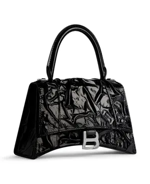 Balenciaga Hourglass Handbag Crushed Effect